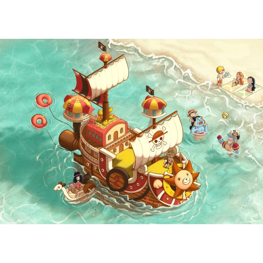 TAZA MÁGICA thousand sunny barco pirata mugiwara one piece playa ...